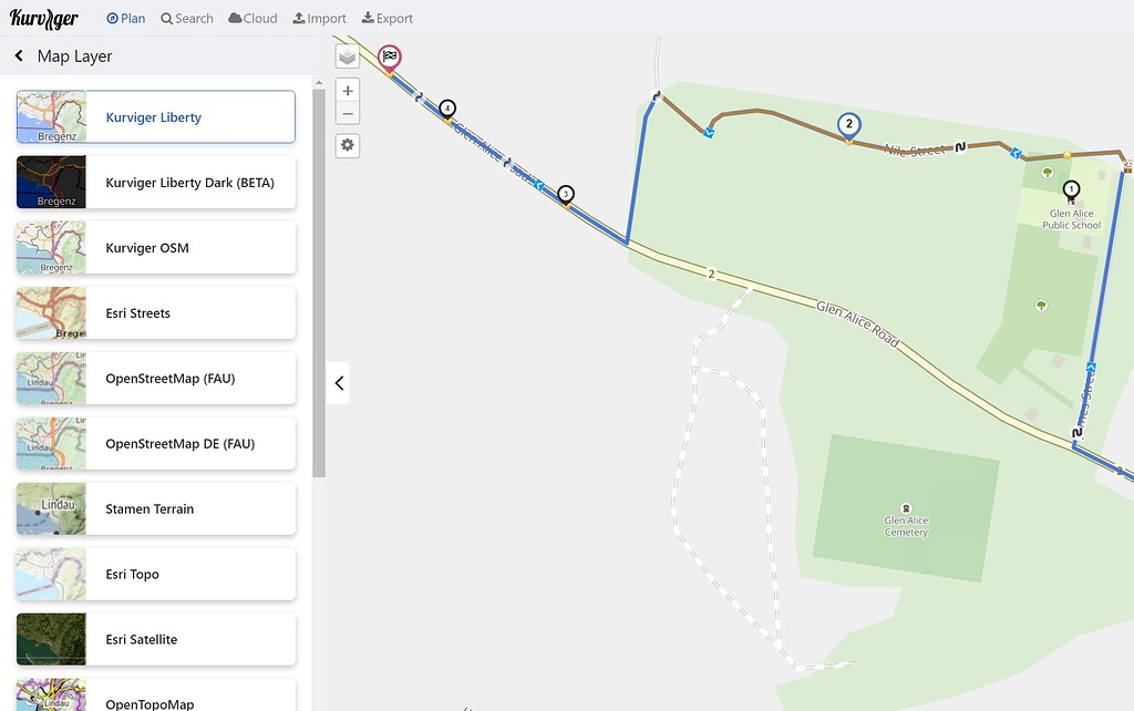 Enable / Disable Map Layers - Planned features - Kurviger Forum