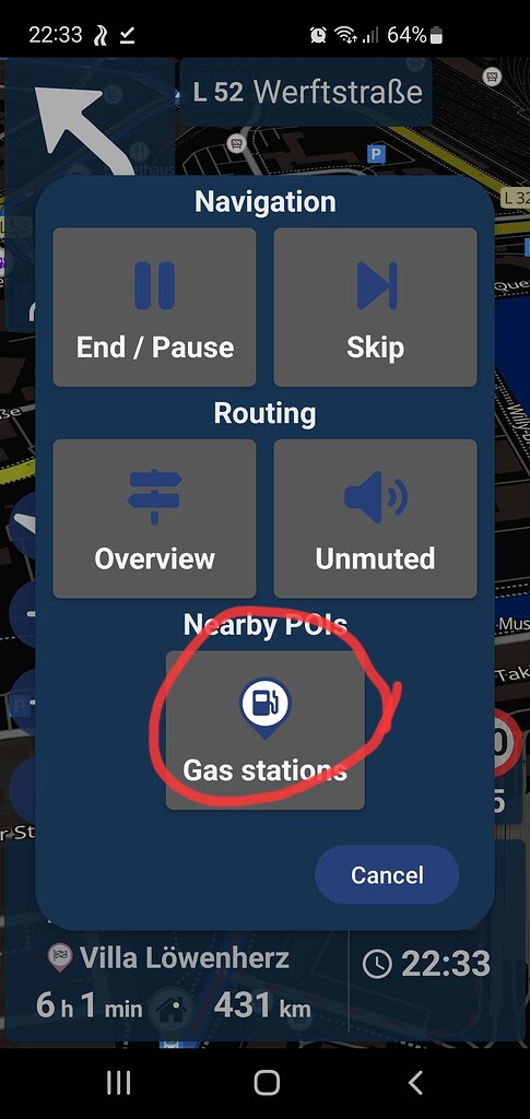 Closest gas station - direct navigation - App - Kurviger Forum