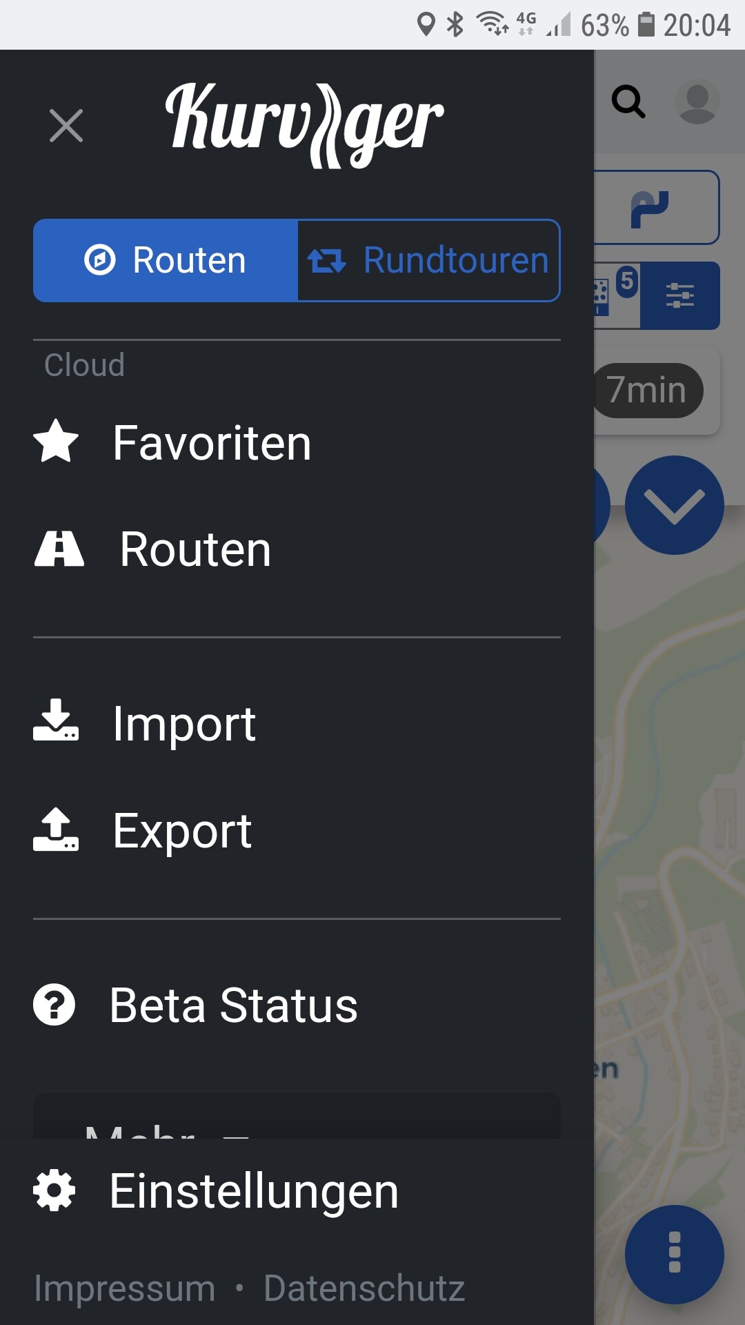 Tour in Cloud nicht in App - Website - Kurviger Forum